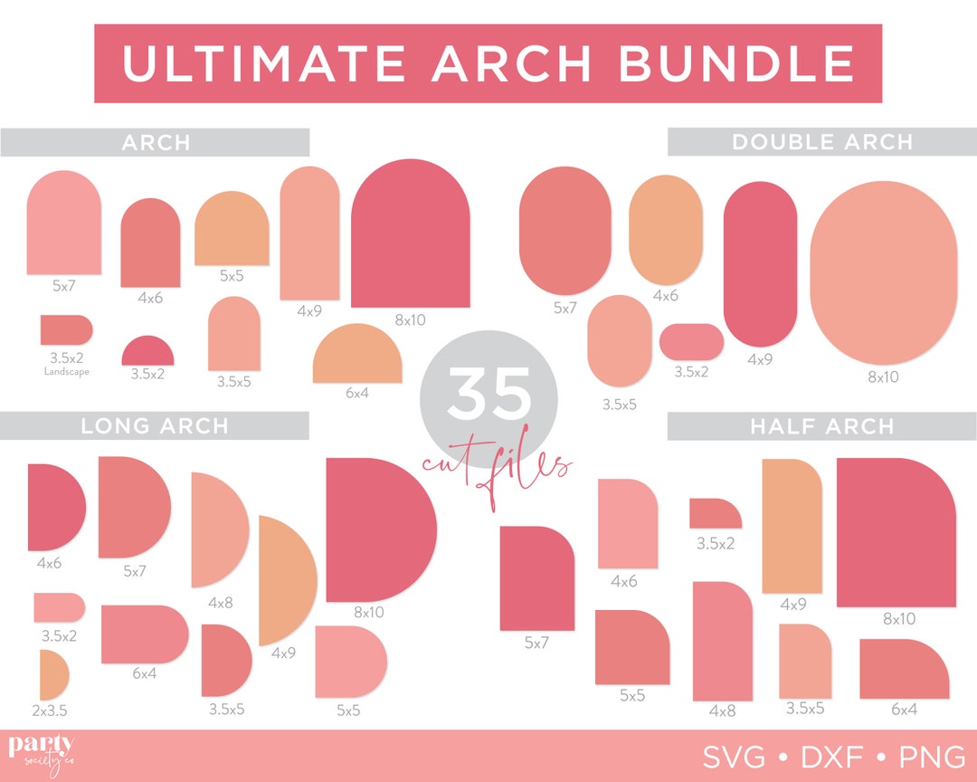Arch SVG Bundle Arch Cut File Arch Cut File Bundle Arch - Etsy UK