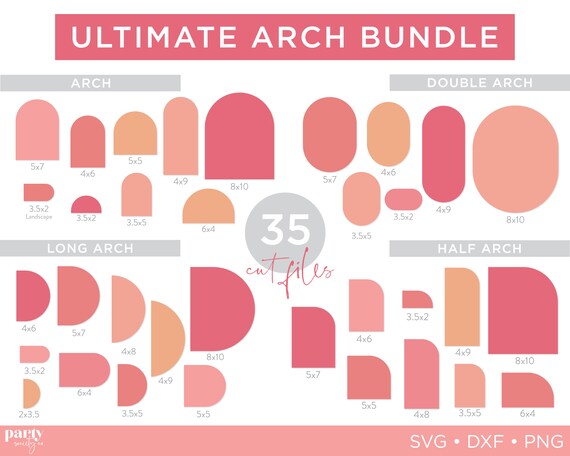 Arch SVG Bundle Arch Cut File Arch Cut File Bundle Arch - Etsy UK