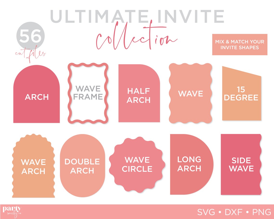 Arch SVG Arch Shape Svg Arch PNG Invitation Template - Etsy Australia