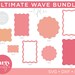 Wave Invite SVG Wave Frame SVG Wave Invite & Frame Cut - Etsy
