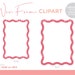 Wave Frame Shape | Wavy Clipart | Wave Frame PNG | Wave Wedding Invite ...