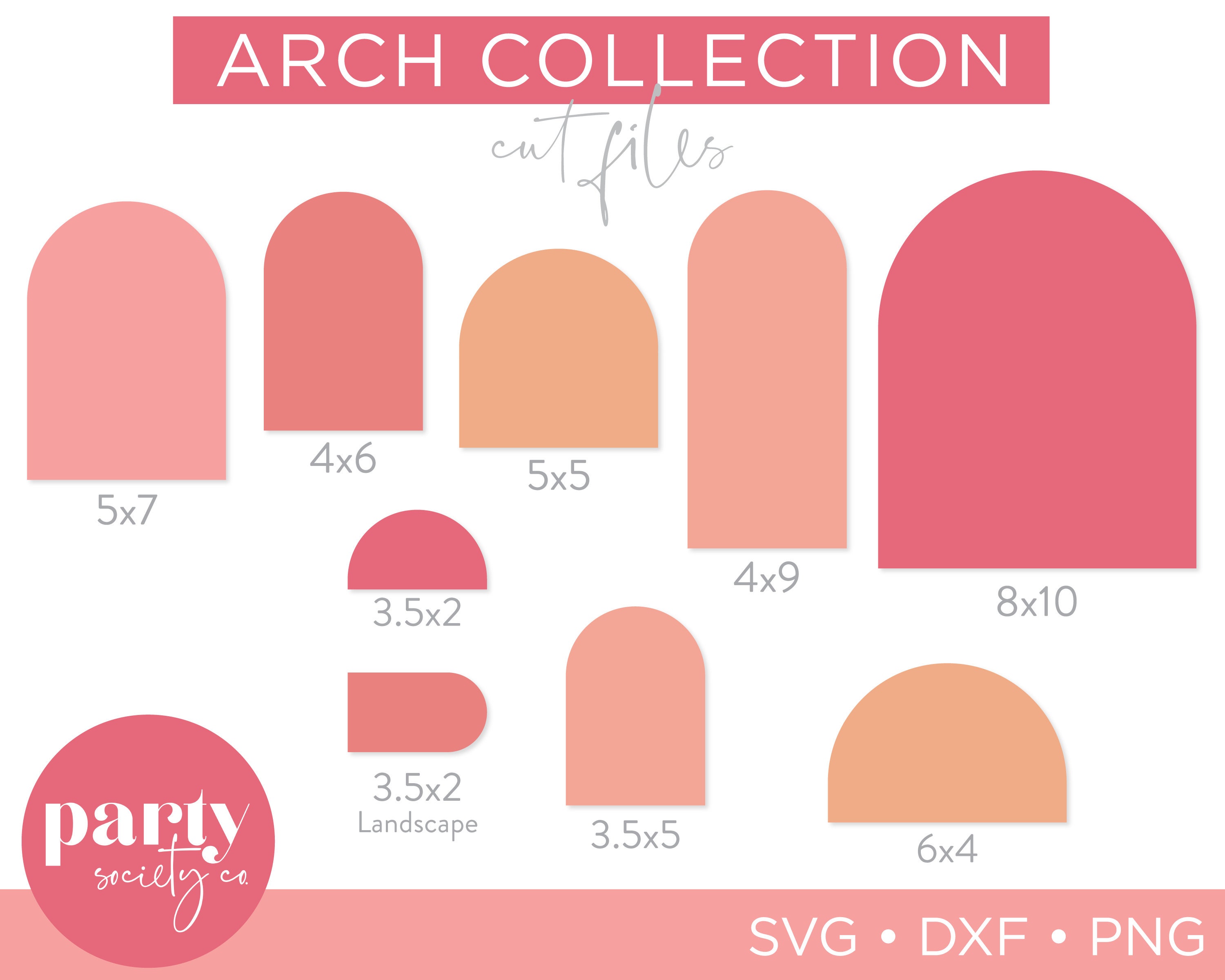 Arch SVG Arch Wedding Invitation Template Arch Shape Svg Arch Invite ...