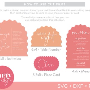 Wave Arch SVG | Wave Arch Invite Cut File | Wave Arch Invitation Cut ...