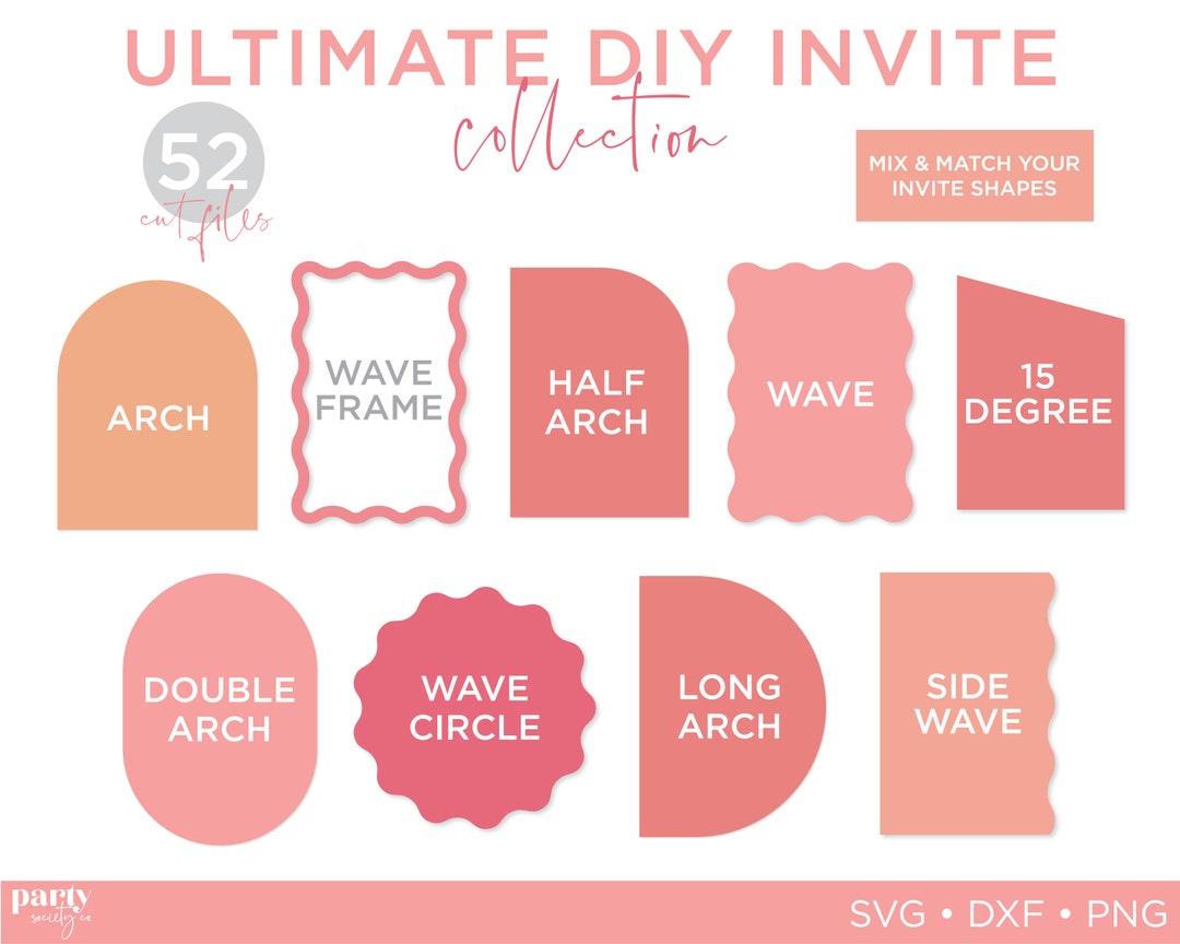 Arch Svg | Invite Cut Files | Invite SVG | Wave Svg | Svg Files for ...