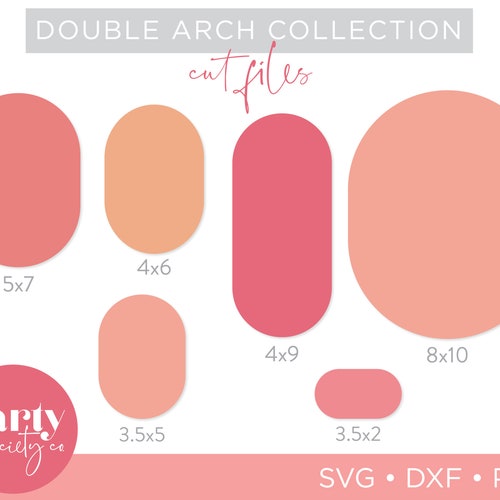 Double Arch Cut File Oval Cut File Double Arch SVG - Etsy