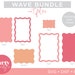 Wave and Wave Frame SVG Wave Invite & Frame Cut File Wave Invitation ...