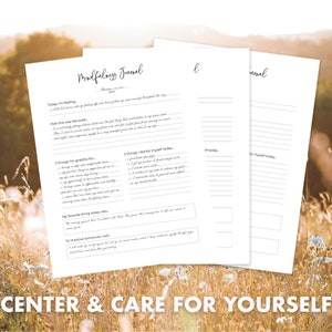 Mindfulness Journal | Digital Printable - Etsy Canada