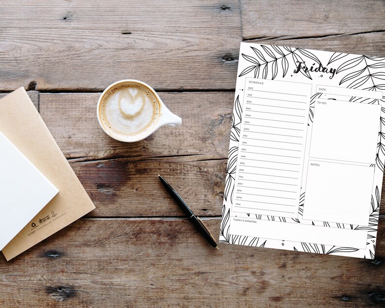 Boho Printable Planner Pages Digital Natural Botanical Planner - Etsy