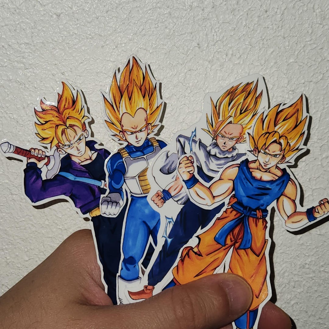 Dragon Ball Z Vinyl Stickers - Super Saiyan Collection Goku Gohan ...