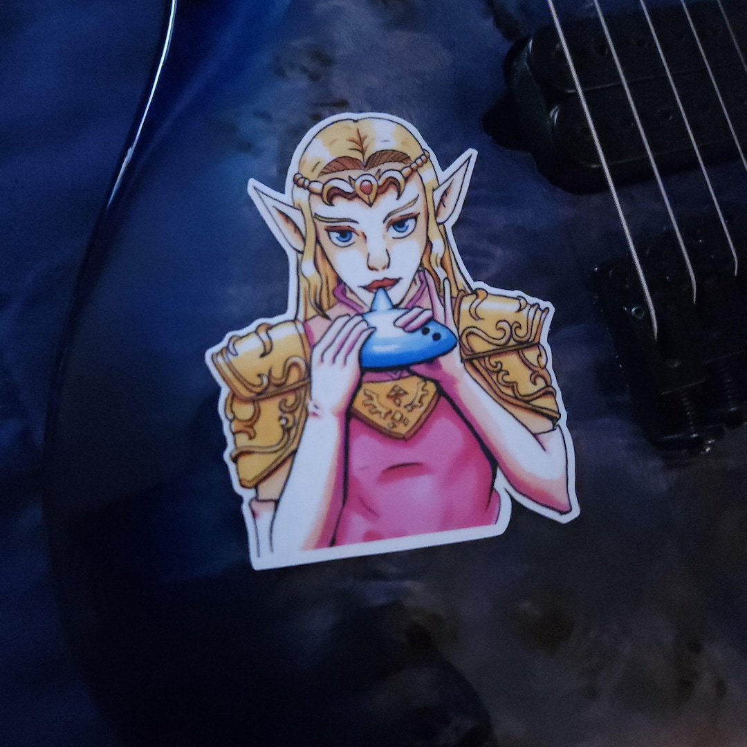 Princess Zelda Ocarina of Time Vinyl Sticker - Etsy