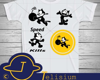 Felix the Cat Svg - Etsy