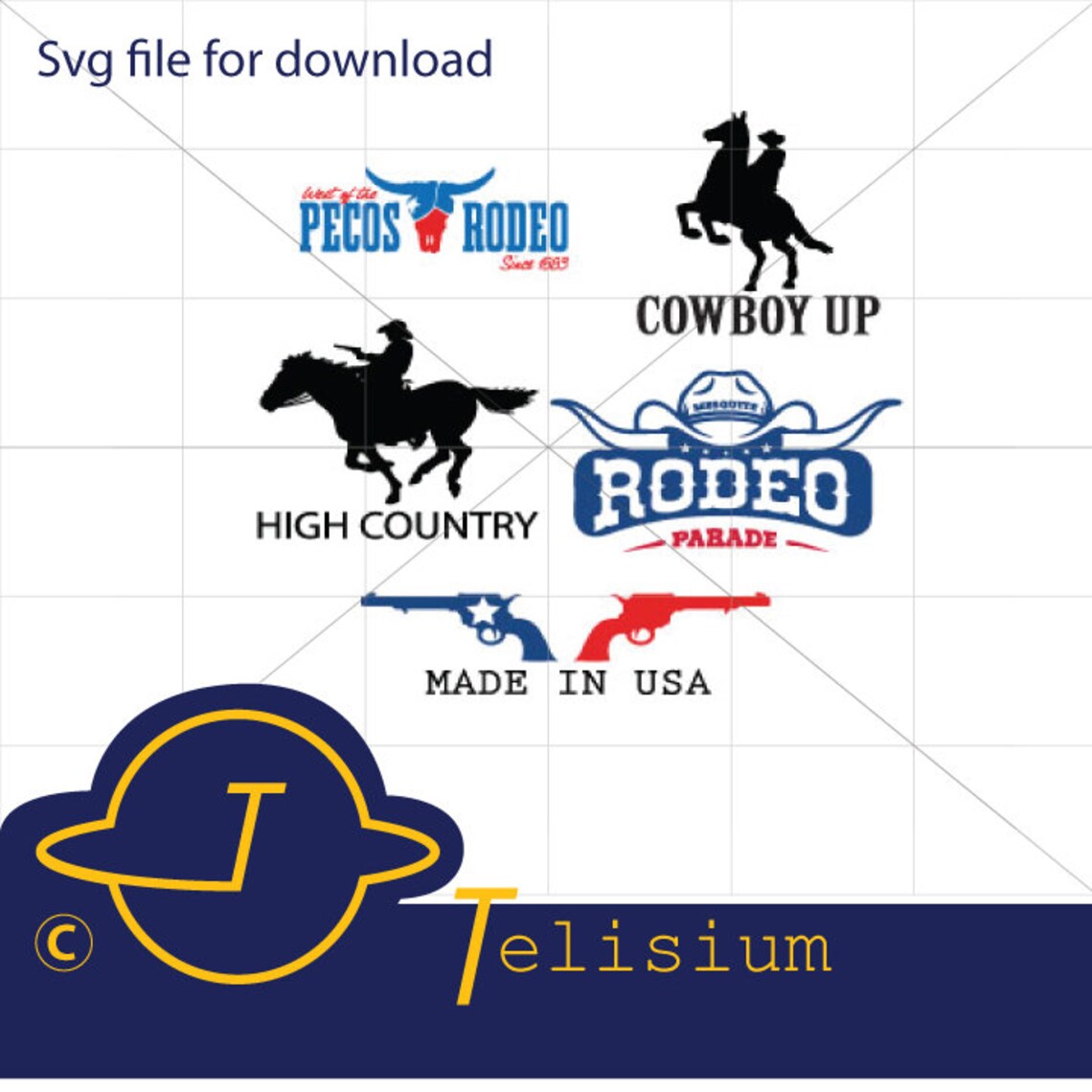 The Rodeo Bundle SVG Cricut Silhouette Brother Ect... Cutfile Printfile ...