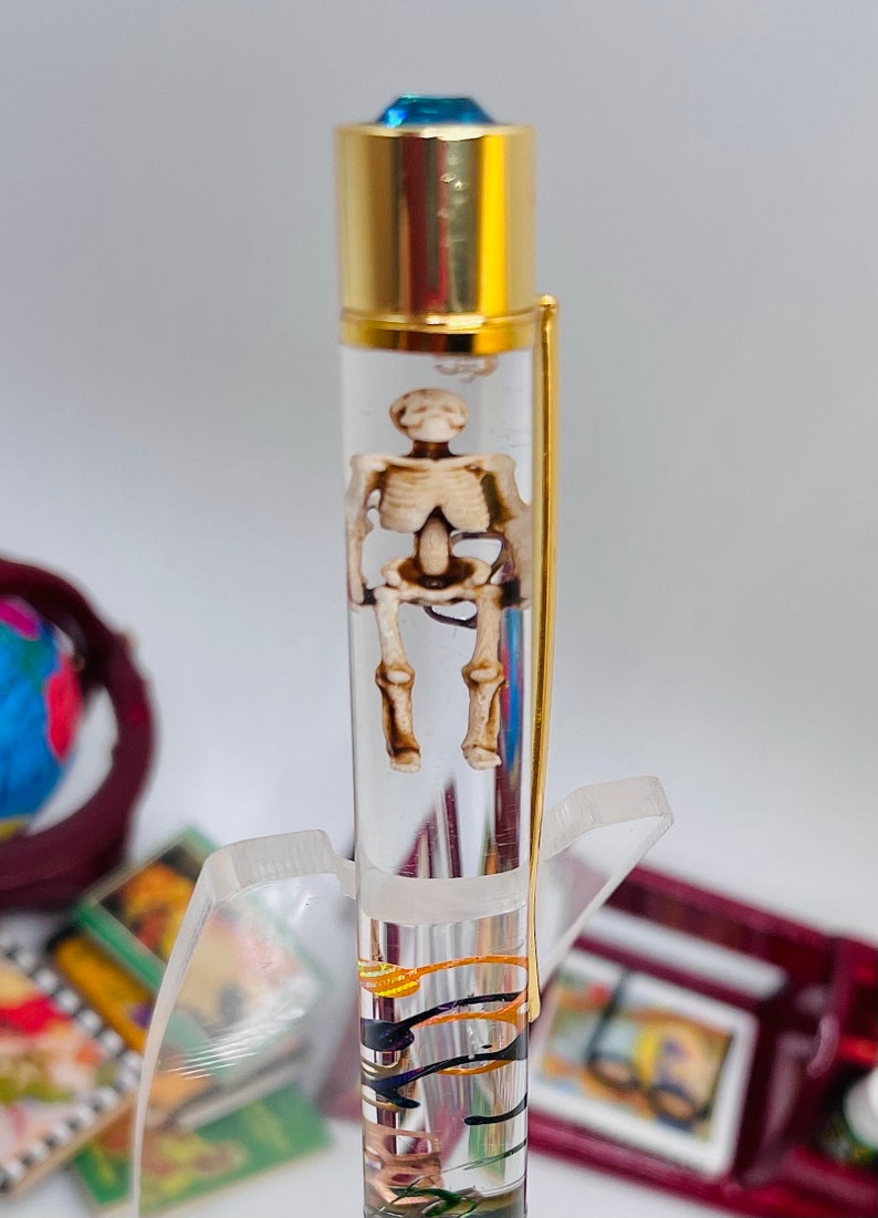 Human Skeleton Float Pen / Human Anatomy / Custom Pen / Gift - Etsy