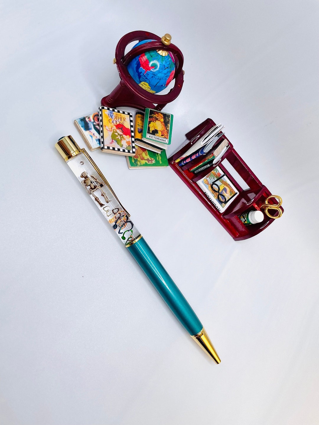 Human Skeleton Float Pen / Human Anatomy / Custom Pen / Gift for ...