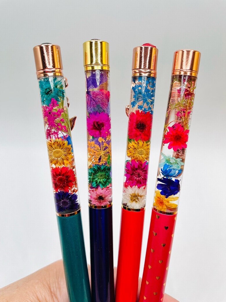 Japanese Herbarium Pen / Custom Handmade Pen / Bridesmaid Gift - Etsy