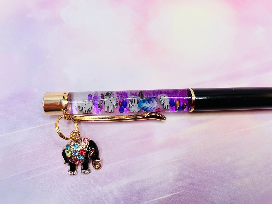 Black Elephant Float Pen / Baby Elephant / Elephant / Float Pens ...