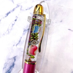 Cardinal Bird Float Pen / Glitter Pens / Custom Pen / Cute Pen - Etsy