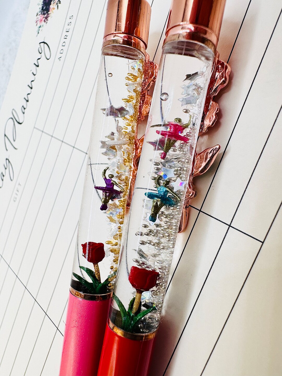 Ballerina Float Pen / Dancing Queen / 3D Miniatures / Birthday Gift ...