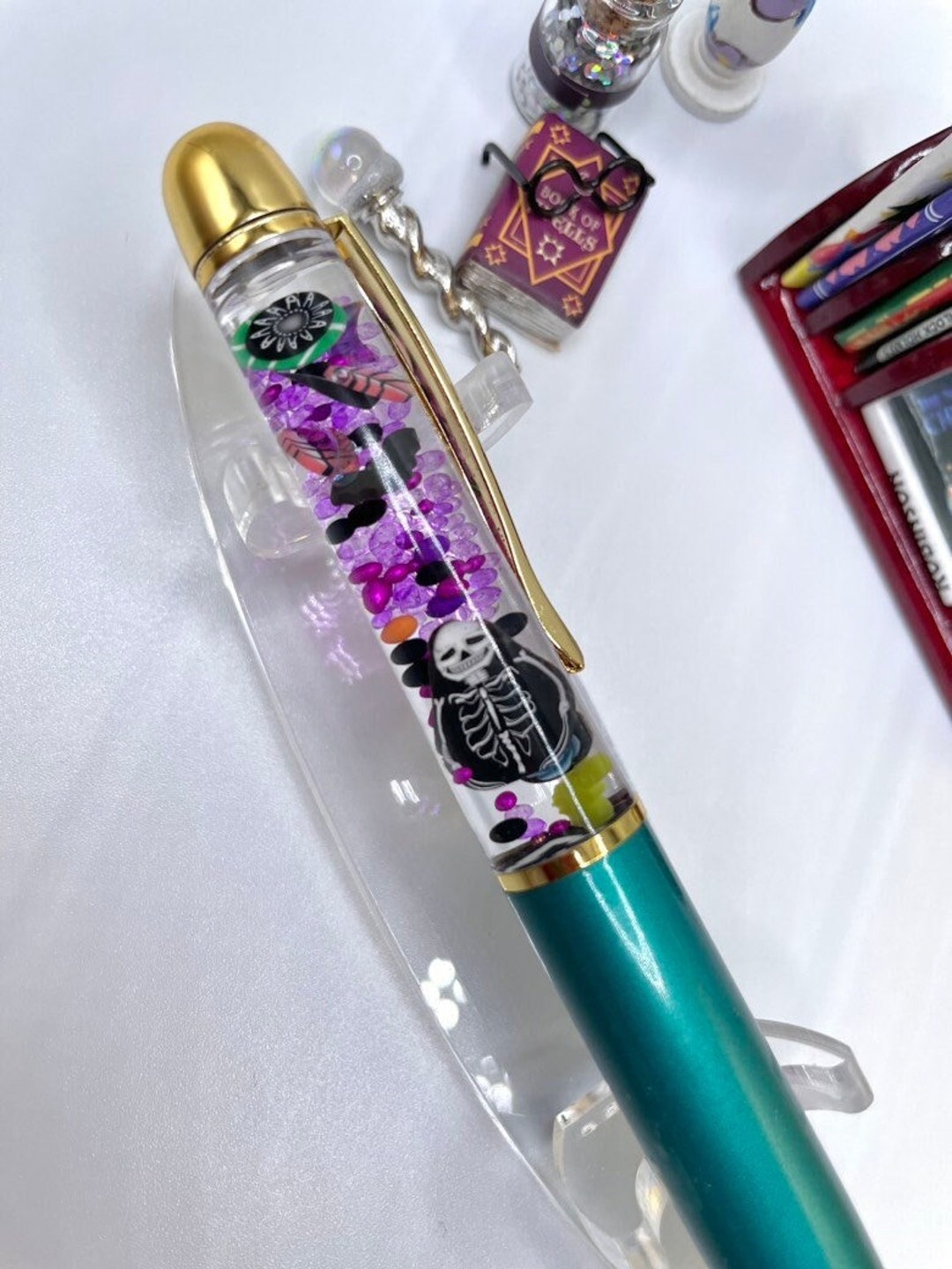 Day of the Dead Float Pen / Cute Pen / Cute Halloween Pen / Custom ...