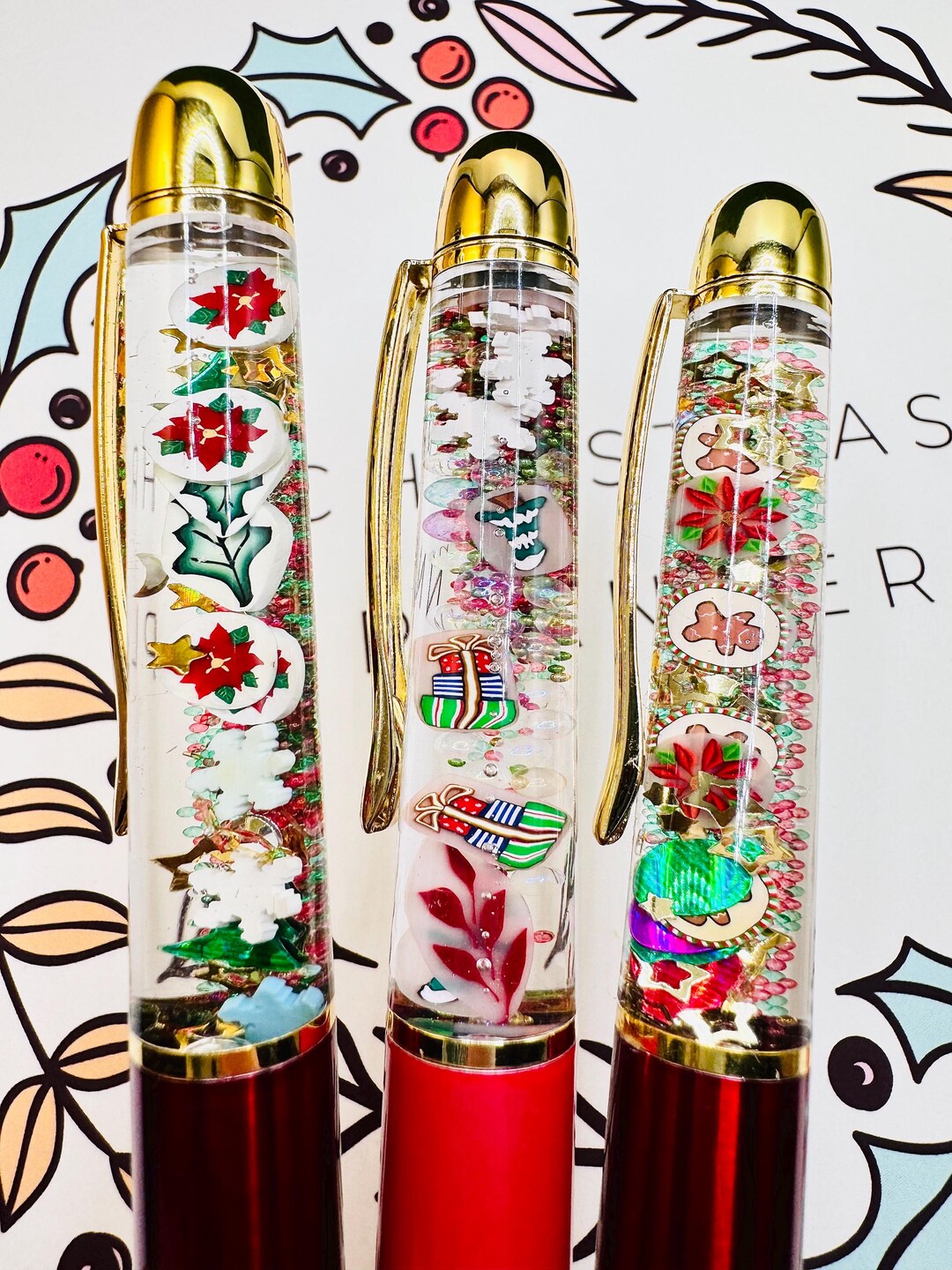 Christmas Ornaments Float Pens / Ginger Bread / Christmas Boxes ...