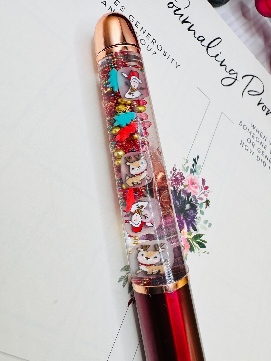 Christmas Snowman and Reindeer Pen / Rudolf / Cute Christmas Gifts ...