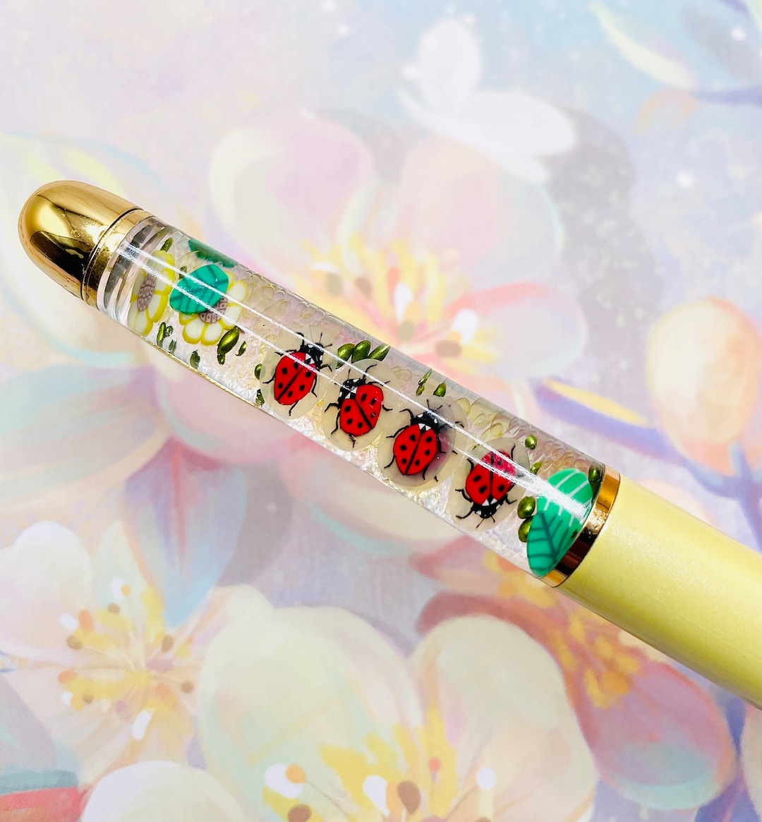 Ladybug Float Pen / Ladybird / Cute Pens / Custom Pens / Gift for Her ...