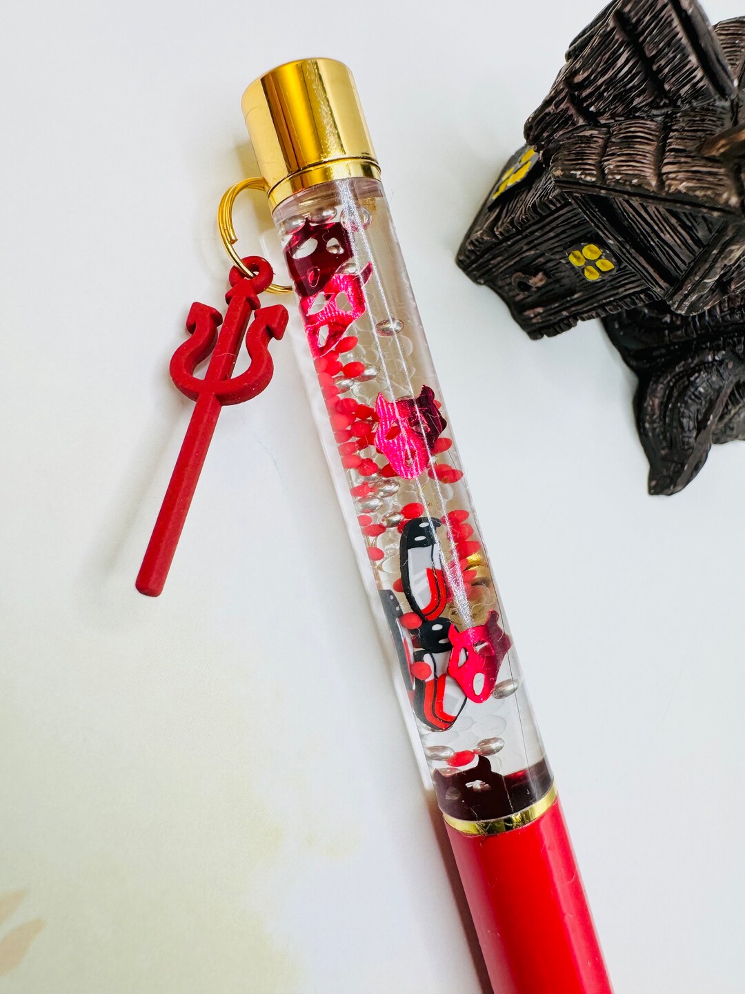 Red Devil Mask Pen / Scepter / Staff / Hallow Nightmare / Cute Pens ...