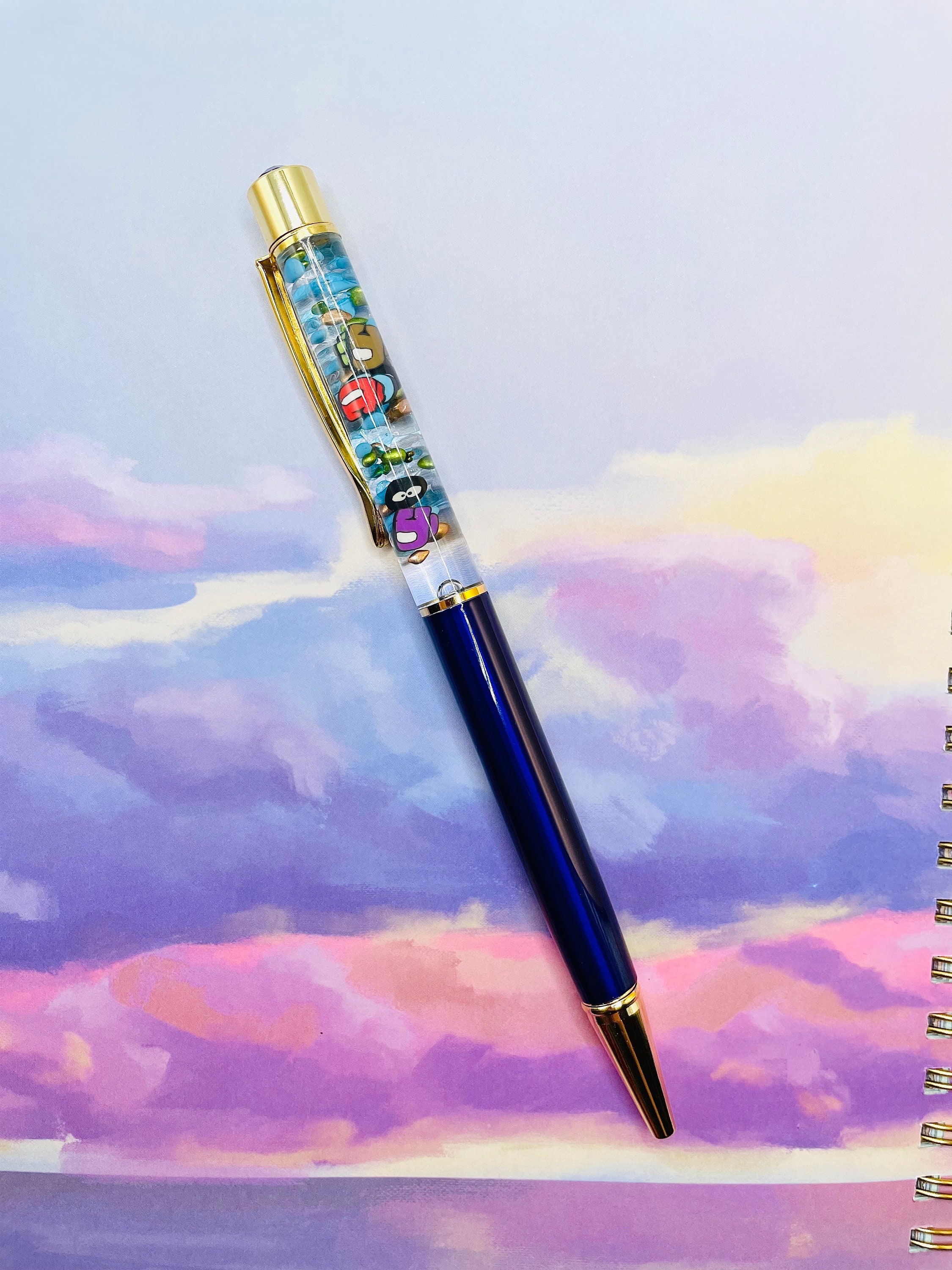 Among Us Float Pen / Cute Pens / Fun Gift / Snow Globe Pen / - Etsy