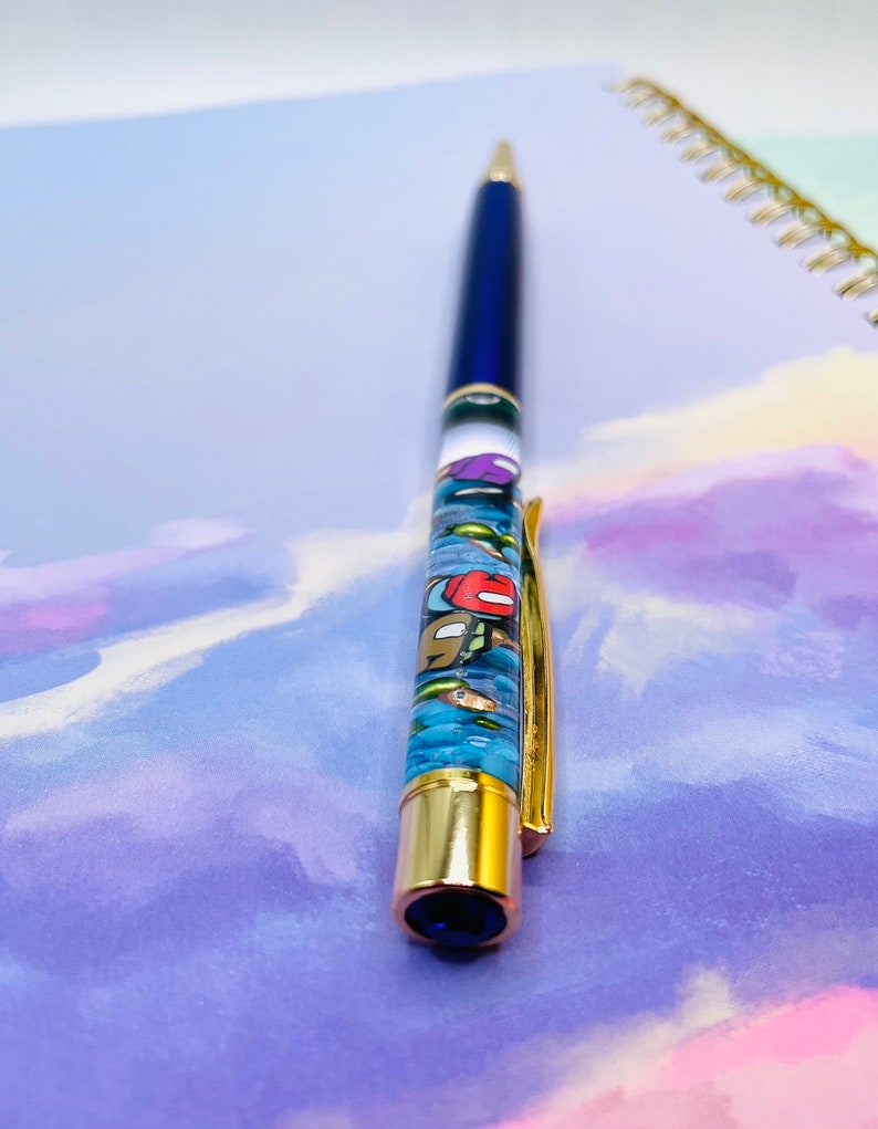 Among Us Float Pen / Cute Pens / Fun Gift / Snow Globe Pen / - Etsy