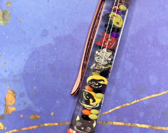 Halloween Monster Float Pen / Halloween Pen / Custom Handmade Float Pen ...
