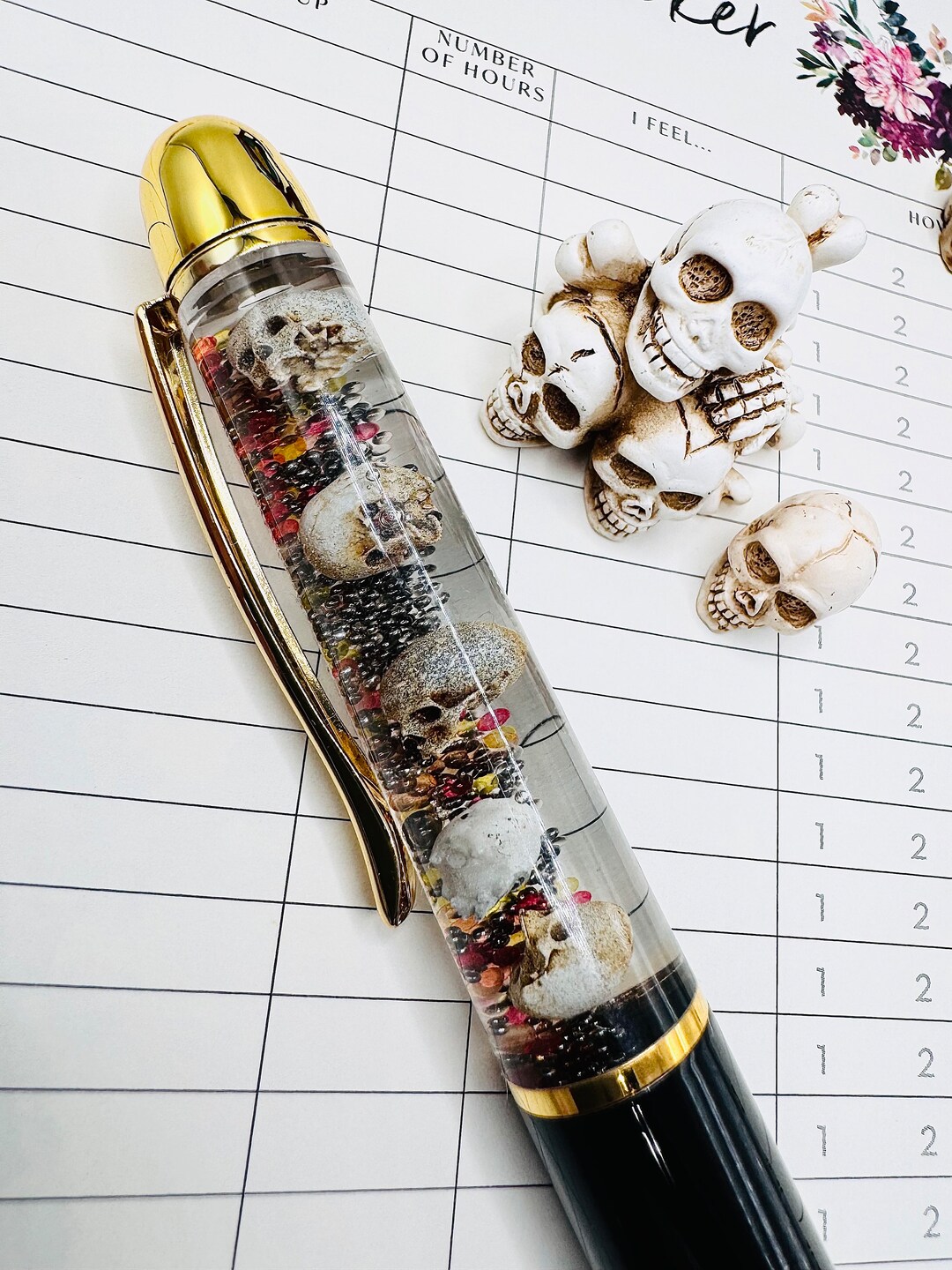 Skulls Skulls Skulls Pen / Custom Handmade / Cute Pens / Halloween ...