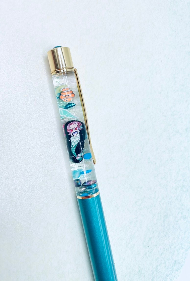 Mermaid Float Pen / Custom Pen / Nautical Themed / Cute Pens / - Etsy