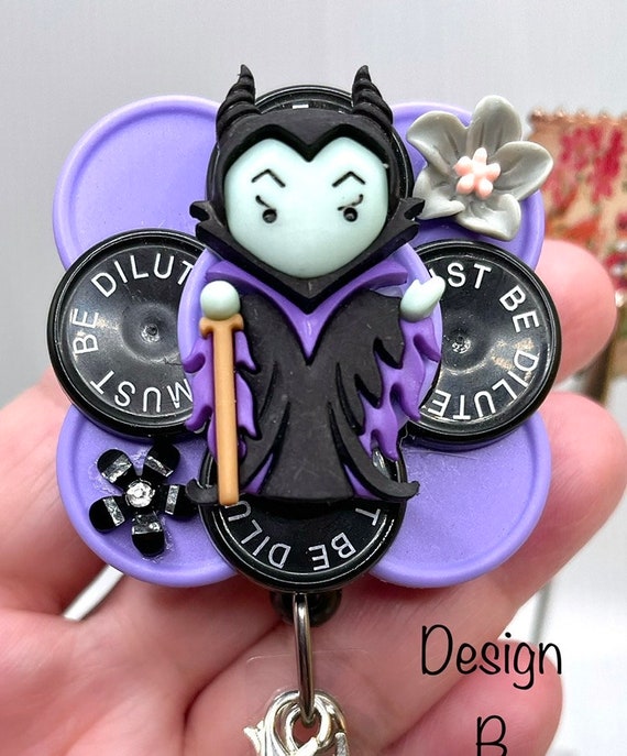 Maleficent Badge Reel / Disney Villain Badge / Custom Handmade - Etsy
