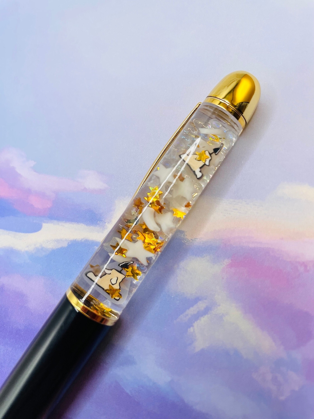 Starry Night Pen / Moon and Stars / Glow in the Dark / Custom Pens ...