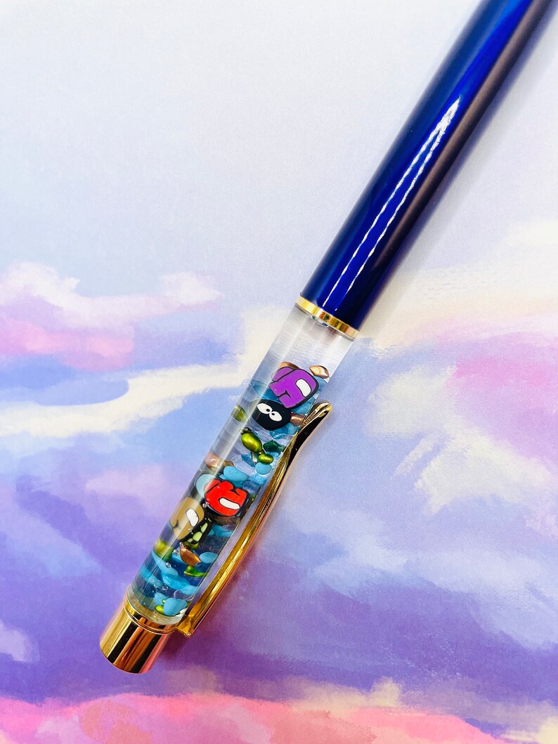 Among Us Float Pen / Cute Pens / Fun Gift / Snow Globe Pen / - Etsy
