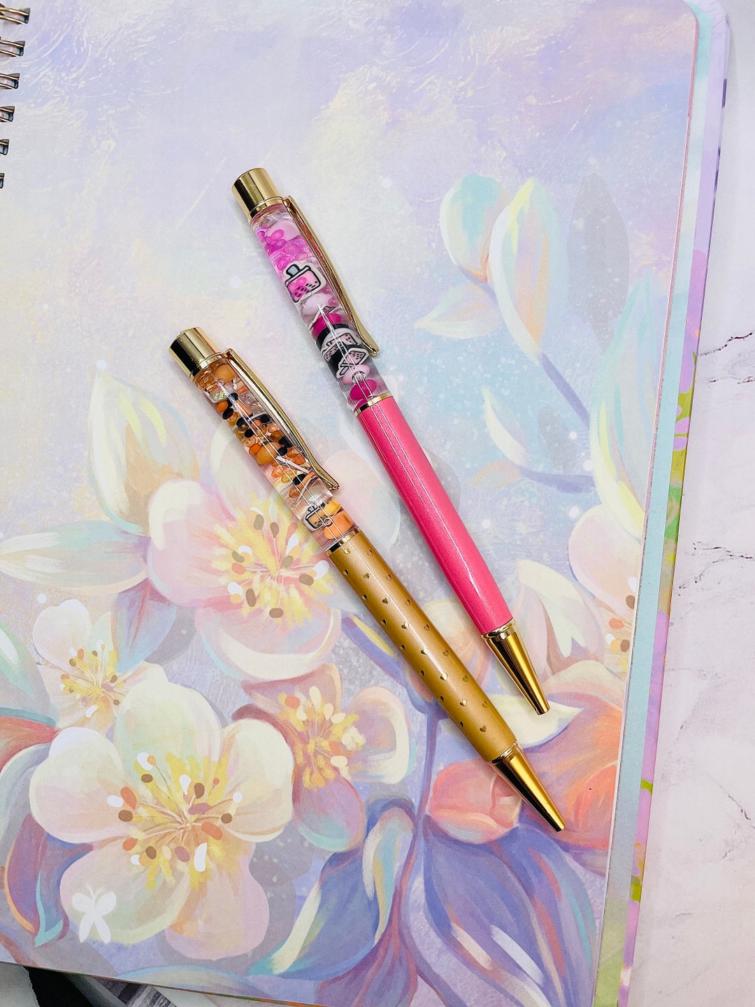 Boba Milk Tea Float Pen / Cute Pens / Custom Pens / Float Pens / Best ...