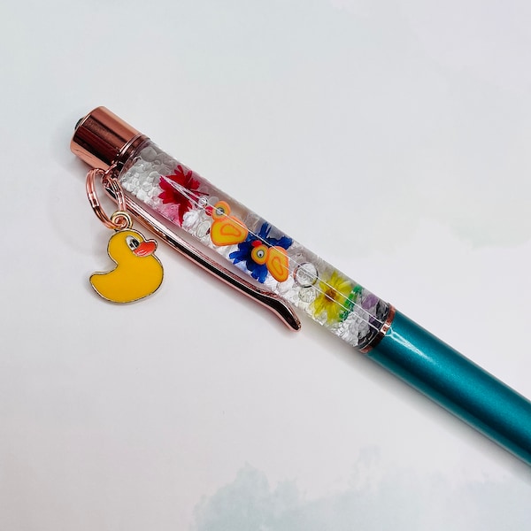 Rubber Duck Glitter Pens - Etsy