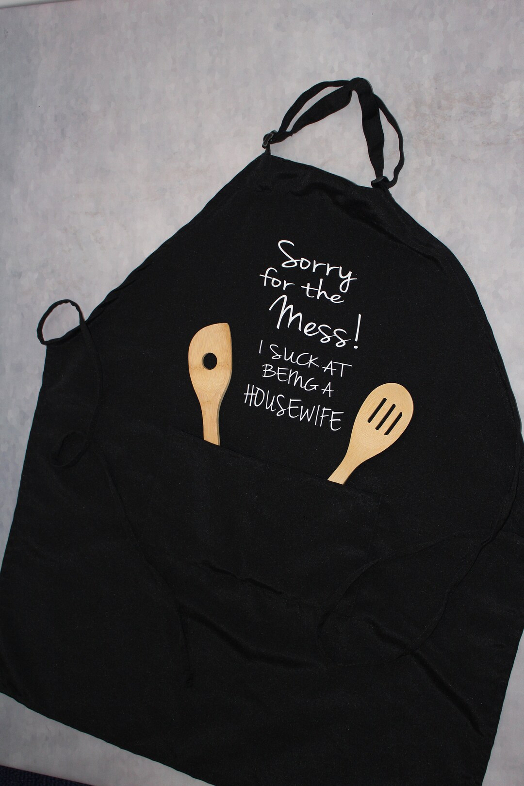 Funny Baking Apron: "sorry for the Mess" Adjustable Apron - Etsy