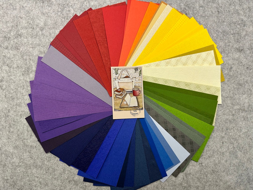 50 Pieces Summer Rainbow Paper Pack for Journals and Craft Scrapbooking ...