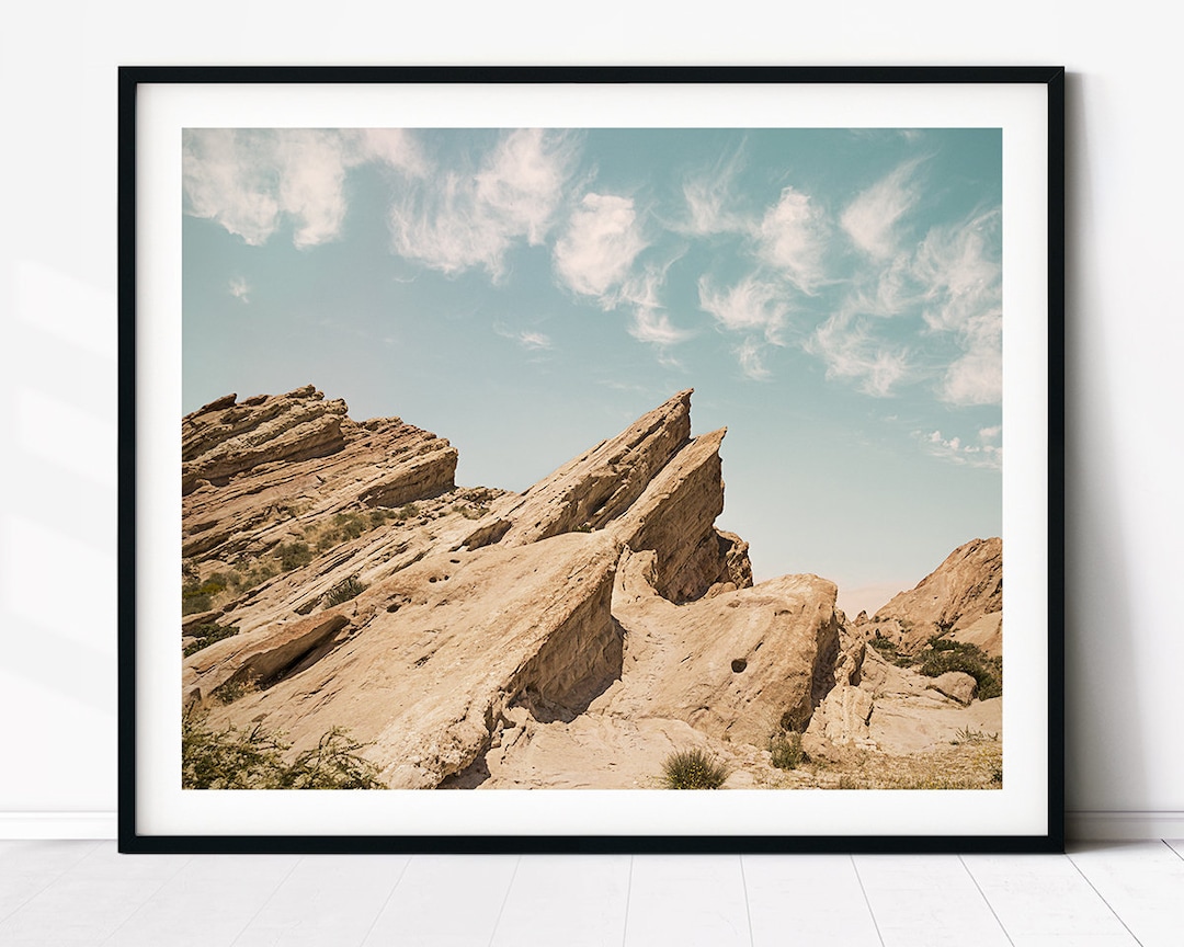 Vasquez Rocks Print, Los Angeles Art, California Desert Decor ...