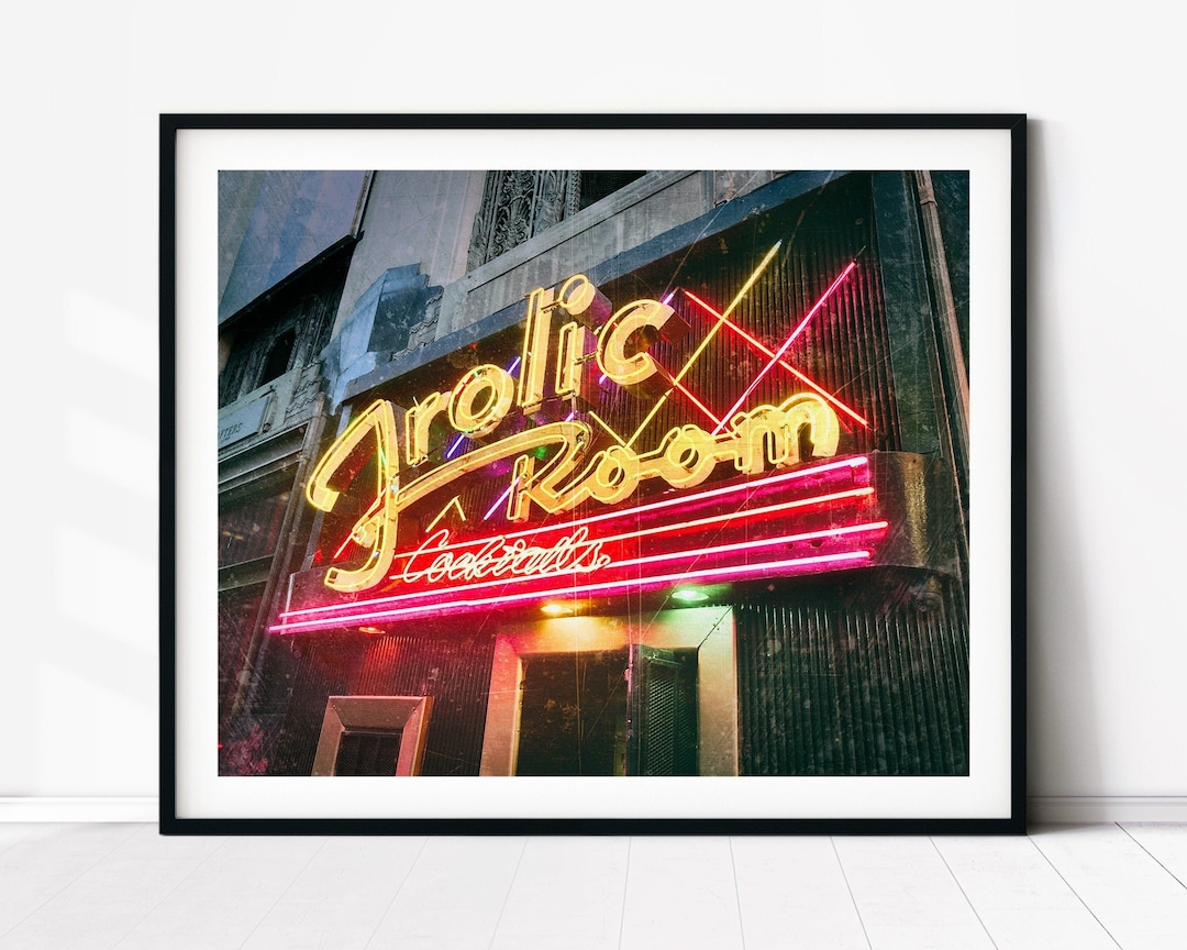Frolic Room Neon Sign Los Angeles Hollywood Vintage Neon Wall Art ...