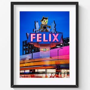 Felix the Cat Chevrolet Neon Sign Vintage Retro Mid Century Modern Los ...