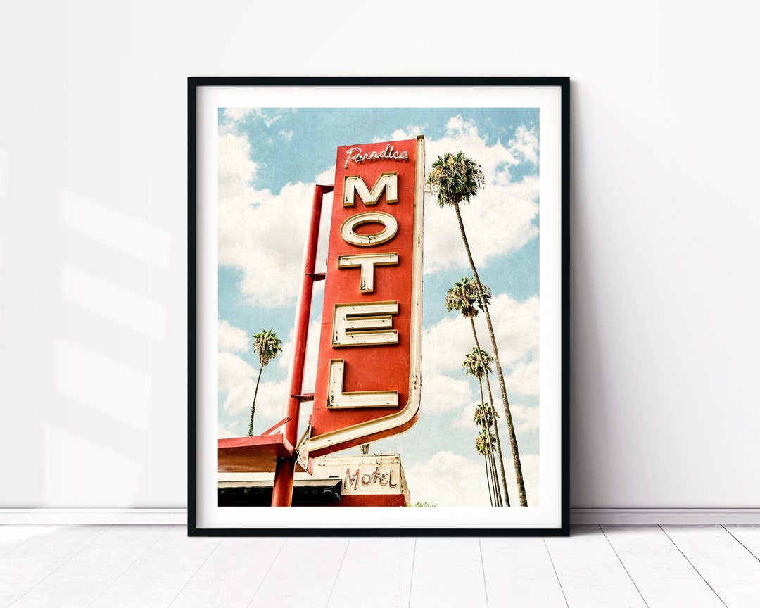 Letrero de Paradise Motel, letrero de motel vintage, letrero de motel ...