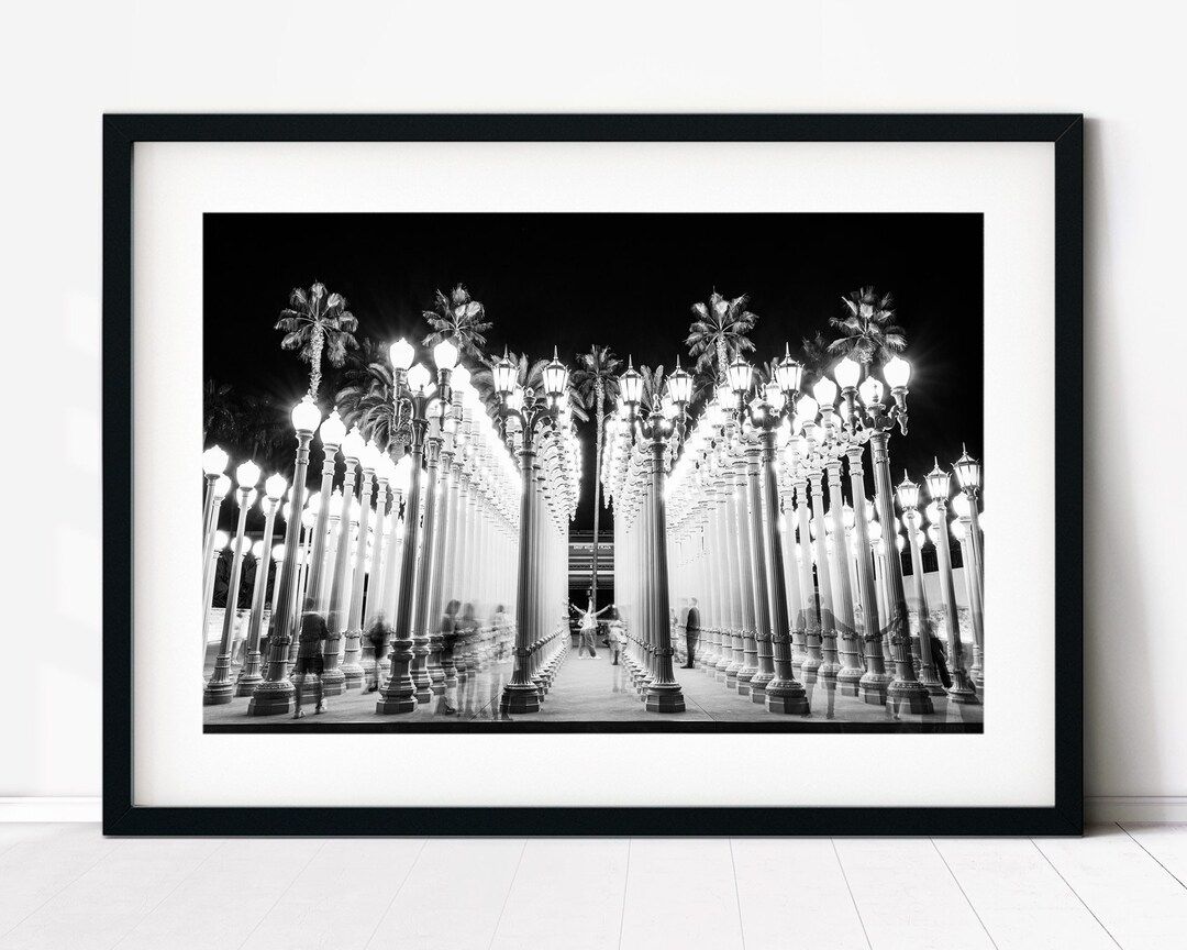 LACMA Urban Lights, LACMA, Fine Art Print, Los Angeles, Black and White ...