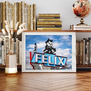 Felix the Cat Chevrolet Neon Sign Vintage Retro Mid Century Modern Los ...