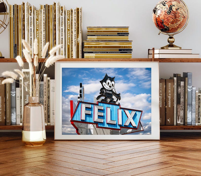 Felix the Cat Chevrolet Neon Sign Vintage Retro Mid Century Modern Los ...