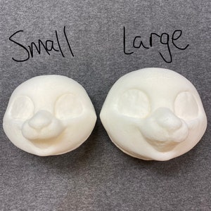 Fursuit Foam Head Base Kemono Kitty Cat Large and Small Size Eyeblank ...