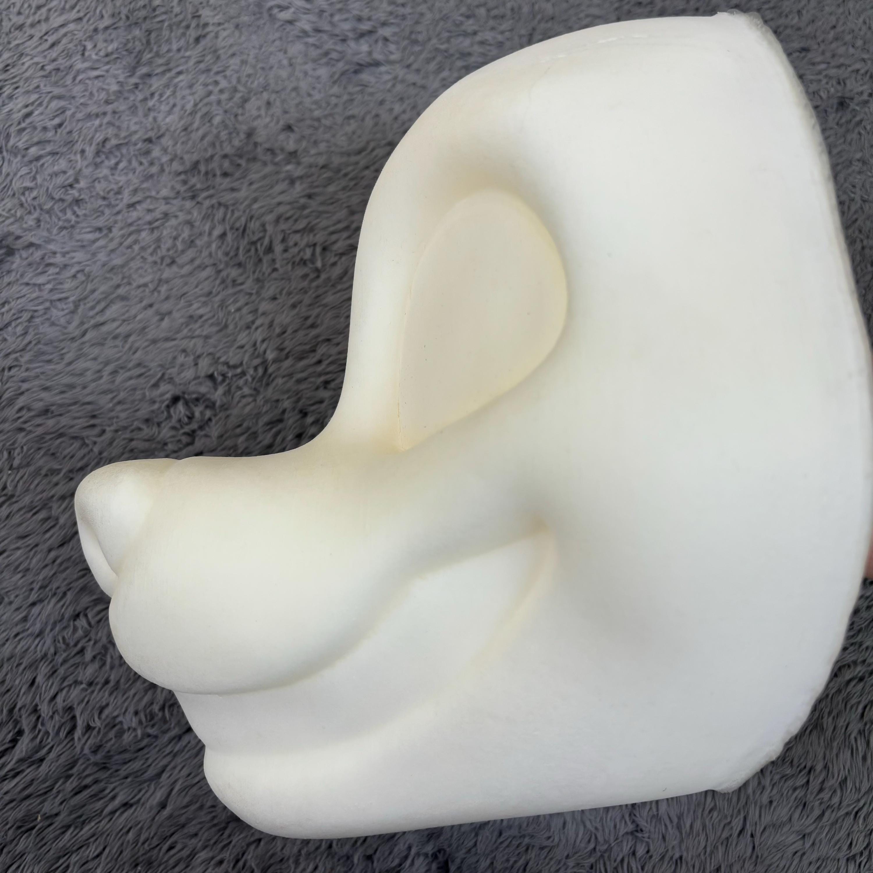 Fursuit Head Base Expanding Foam Short Snout Happy Smiley Canine Dog ...