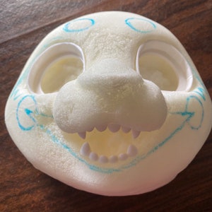 Fursuit Foam Head Base Kemono Kitty Cat Eyeblank and Teeth Options - Etsy