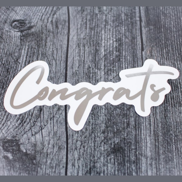 Congratulations Stickers - Etsy